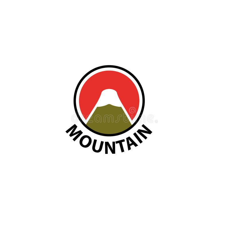 Mountain Logo Design Vector Template. Stock Illustration - Illustration of africa, presentation ...