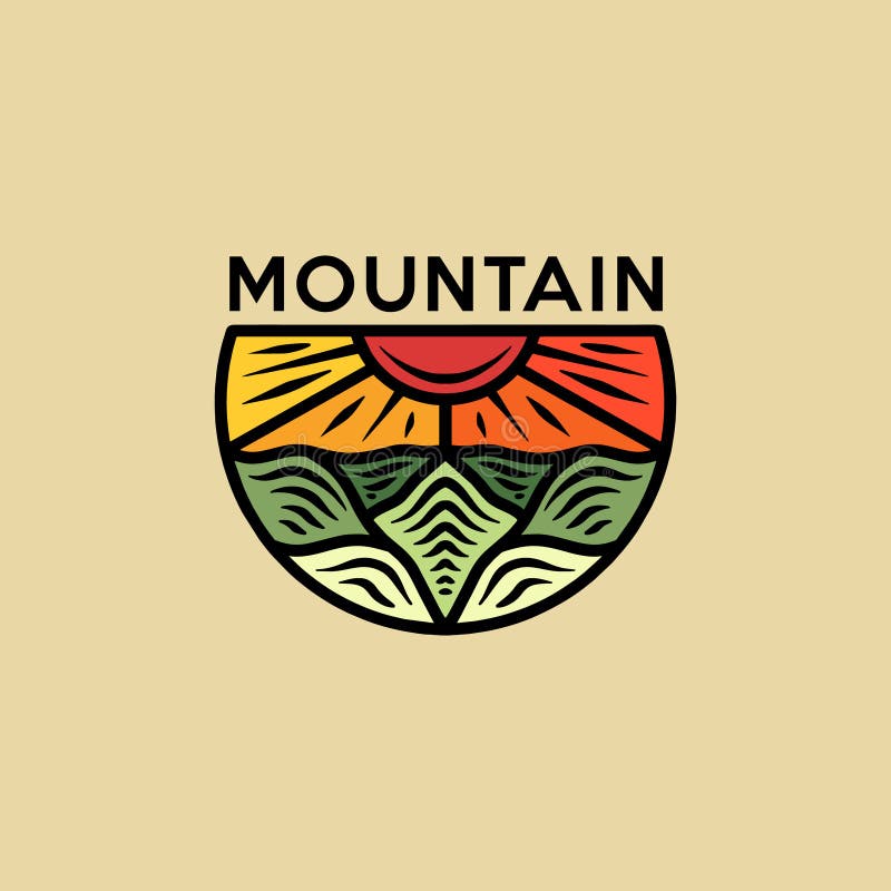 Mountain Logo Symbol Design Illustration Vector Icon Emblem Stock ...