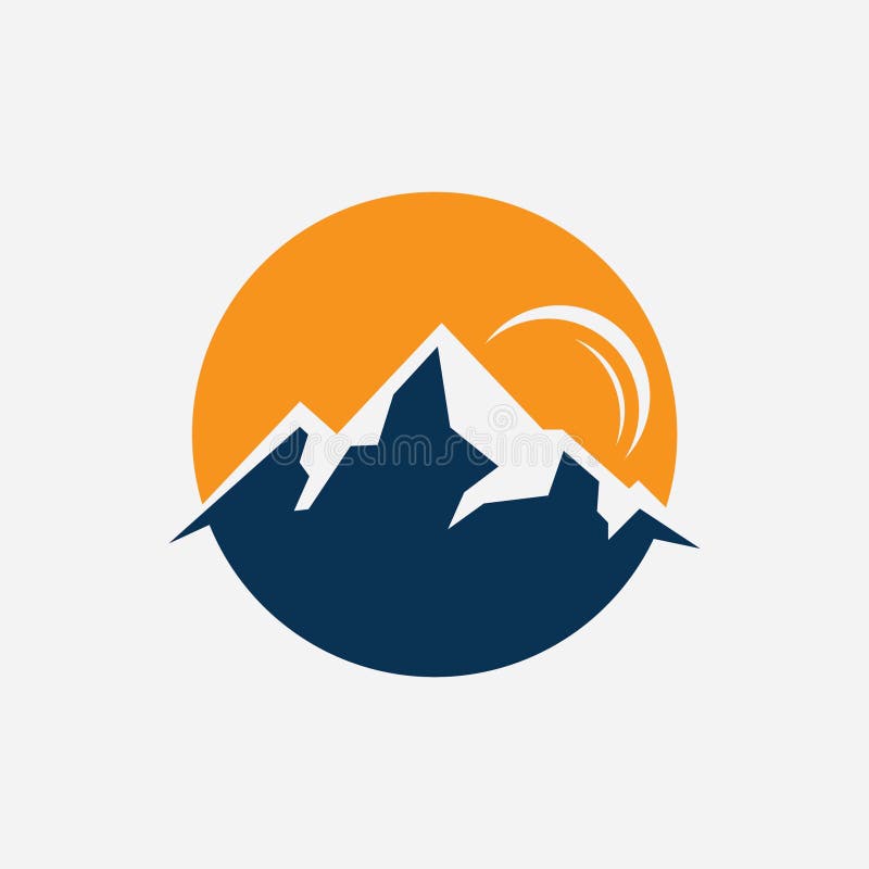 Mountain Logo Symbol, Mountain Vector Sign Stock Vector - Illustration ...