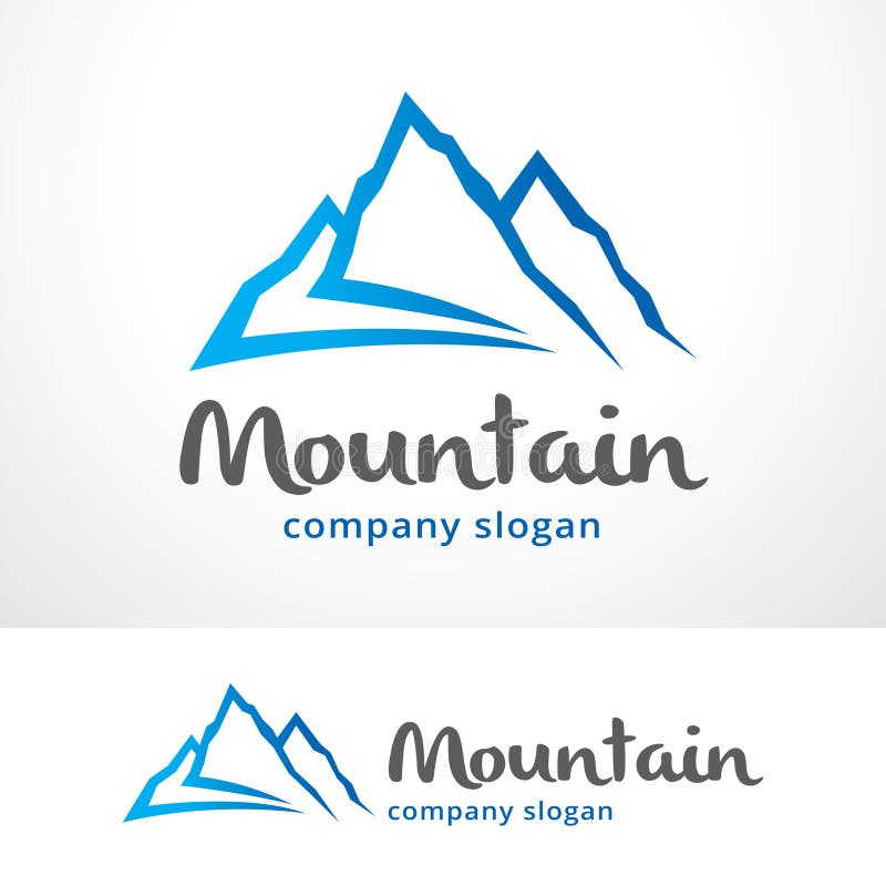 Mountain Logo Template Design Vector, Emblem, Design Concept, Creative Symbol, Icon Stock Vector ...