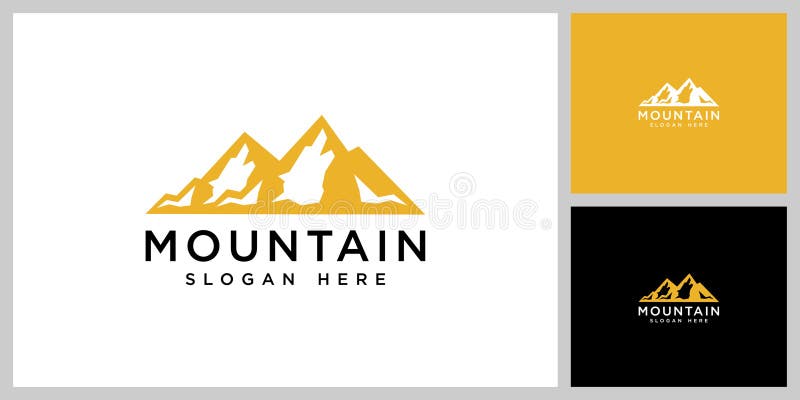Mountain Logo Vector Design Template Stock Vector - Illustration of ...