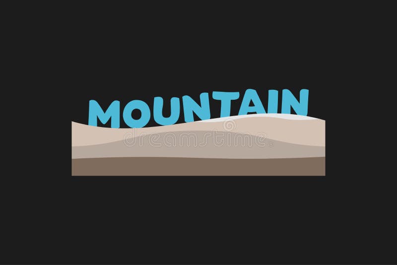Mountain Logo and Word Vector Illustration.Â Stock Vector ...