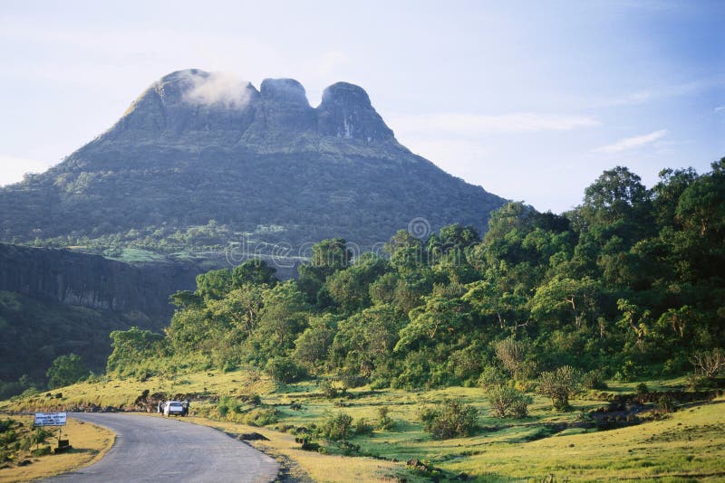 Indian Western Ghats Mountain Malshej Ghat Maharashtra India Stock ...