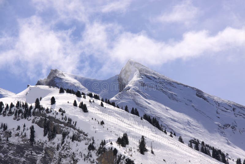 Mountain massif stock image. Image of scenery, green - 10811183