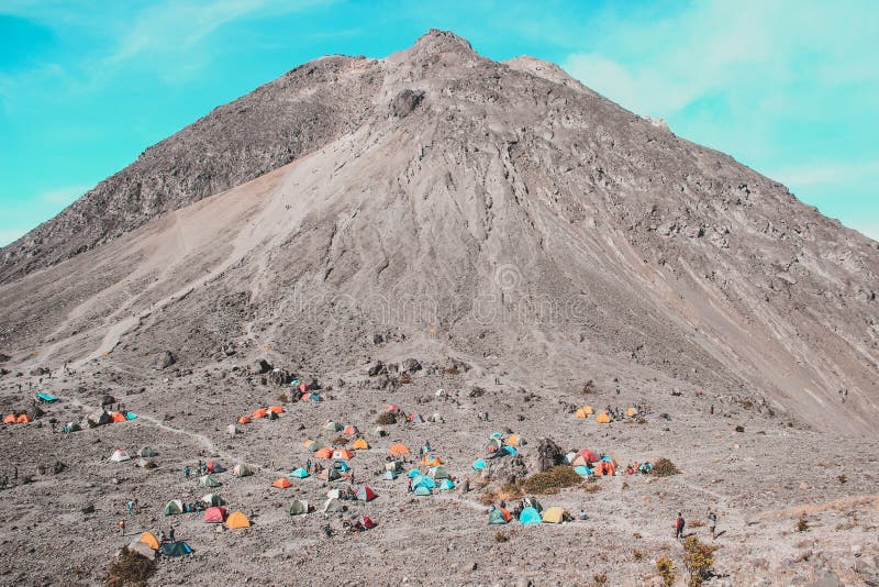 Mountain stock image. Image of indonesia, merapi, hike - 94391407