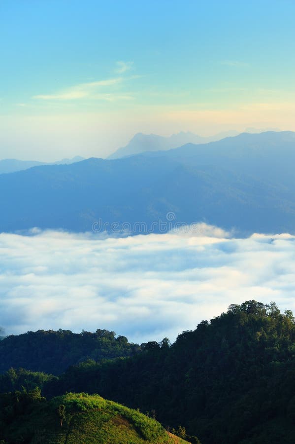 Mountain mist stock photo. Image of lady, high, haze - 42703430