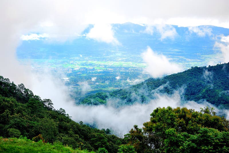 Mountain mist stock photo. Image of lady, high, haze - 42703430