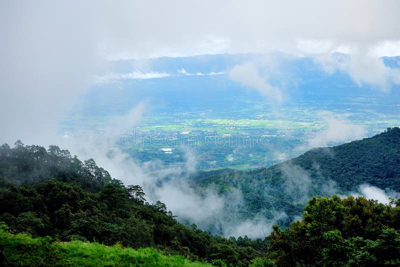Mountain mist stock photo. Image of lady, high, haze - 42703430