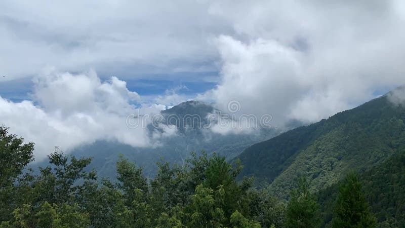 Mountain mist and clouds stock footage. Video of mist - 216217696