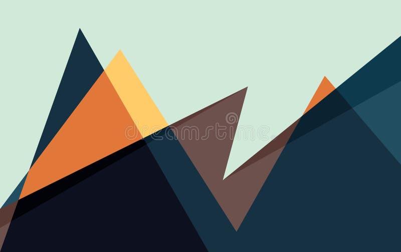 Mountain Modern Geometric Background with Bold Colourful Vector Shapes ...
