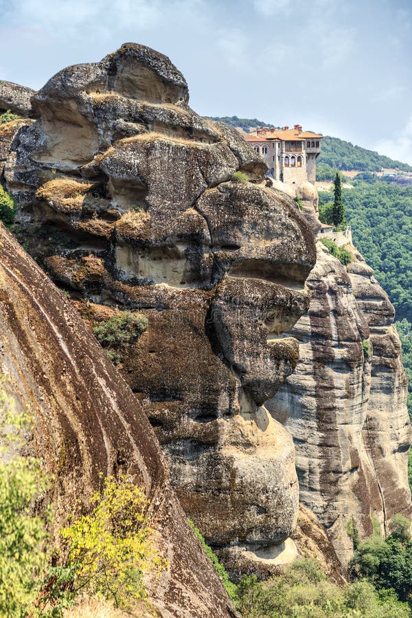 Mountain Monastery at Meteora, Greece Stock Image - Image of christian ...