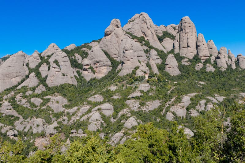 Mountain Montserrat, Spain stock photo. Image of land - 22876356