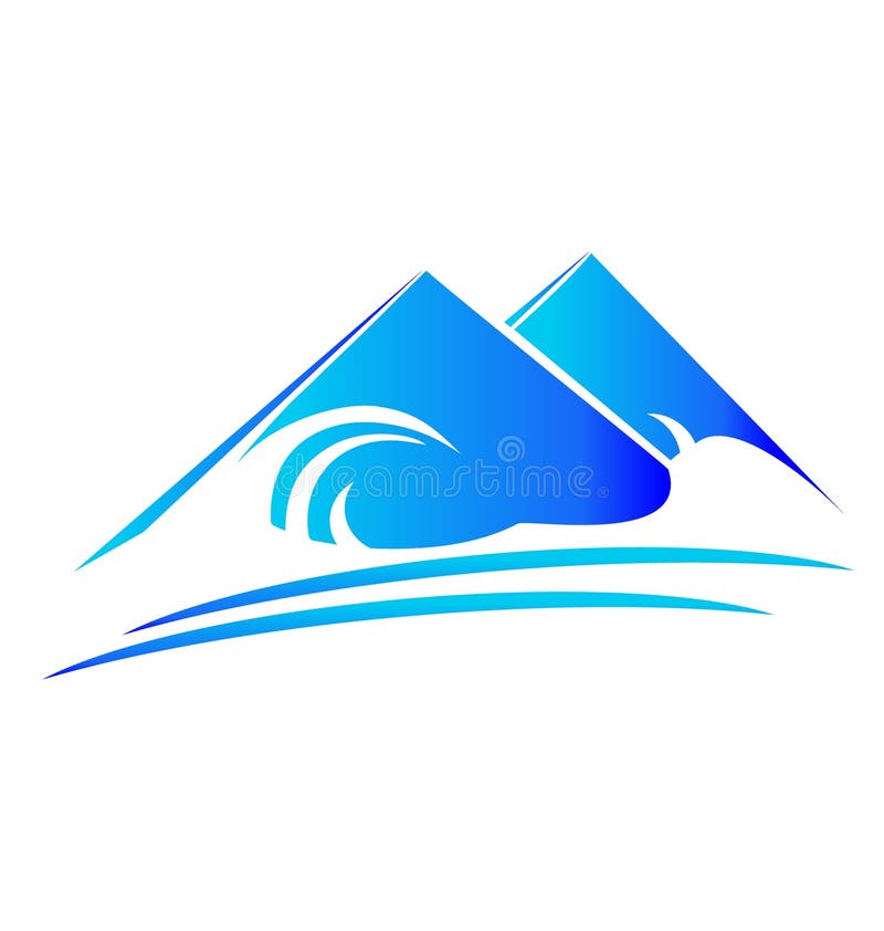 Mountain Nature Terrain Vector Logo Stock Vector - Illustration of ...