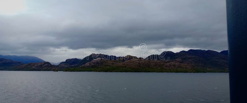 Mountain and Ocean a View from Alaska Stock Image - Image of morning ...