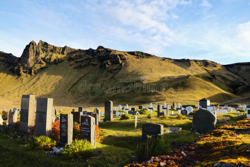 Mountain Cemetery in Iceland Editorial Stock Photo - Image of wild ...
