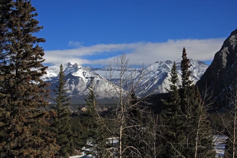 Mountain Overlook stock image. Image of high, blue, winter - 23316895
