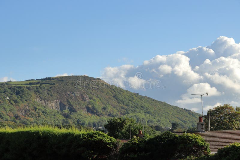 Mountain Overlooking Prestatyn Wales Stock Photo - Image of rural, view ...