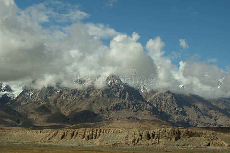 The Mountain in the pamirs stock image. Image of china - 78145863