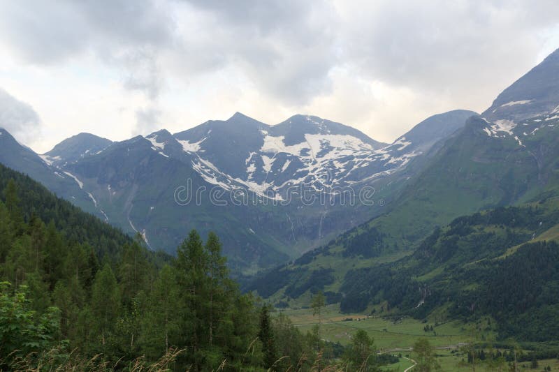 Mountain Panorama at Grossglockner High Alpine Road, Austria Stock ...