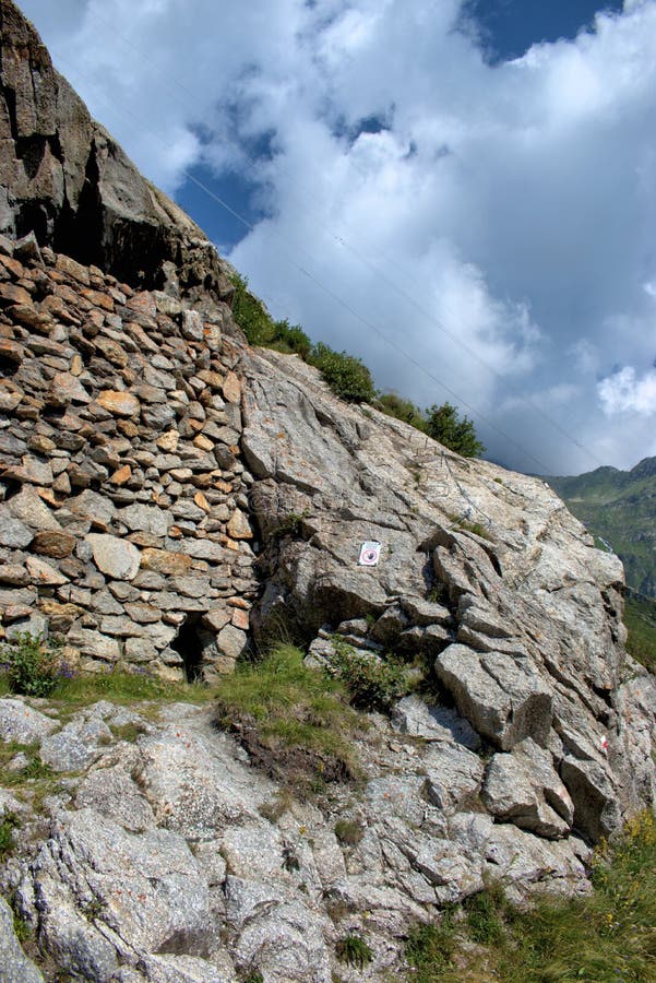 Mountain Panorama at the Lukmanierpass in Switzerland 30.7.2020 Stock ...