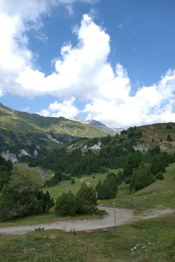 Mountain Panorama at the Lukmanierpass in Switzerland 30.7.2020 Stock ...