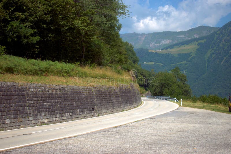Mountain Panorama at the Lukmanierpass in Switzerland 30.7.2020 Stock ...
