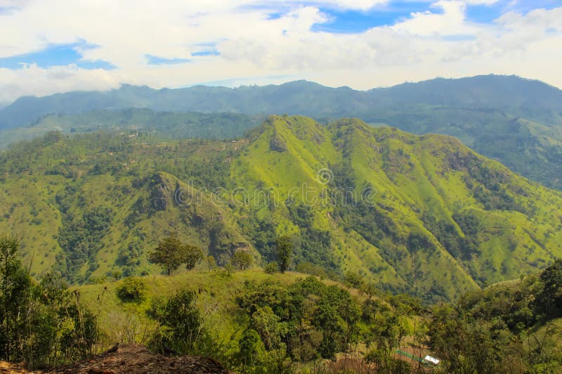 Mountain Panoramic View in Ella, Sri Lanka Stock Photo - Image of ...