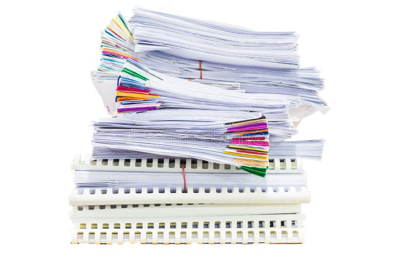 Mountain of Paper Symbolizing Workload Stock Photo - Image of offer ...