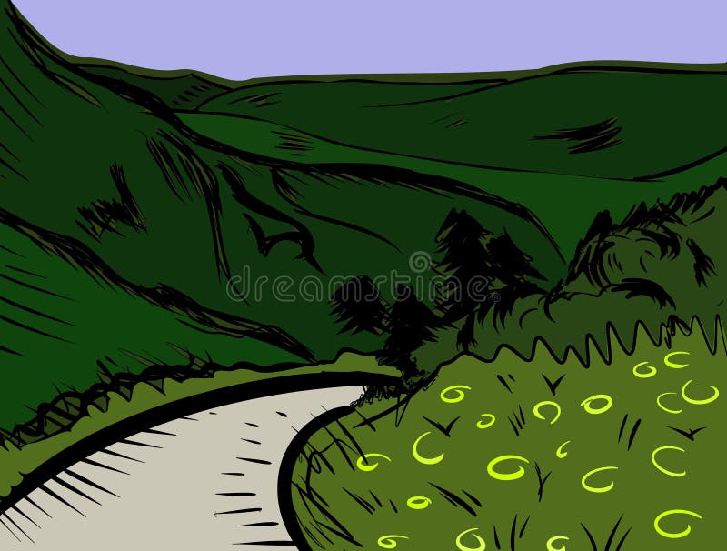 Mountain Path Stock Illustrations – 5,813 Mountain Path Stock ...