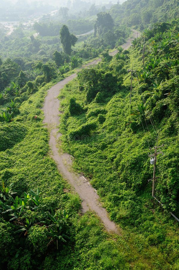 A Mountain Path stock image. Image of road, high, hiking - 220509109