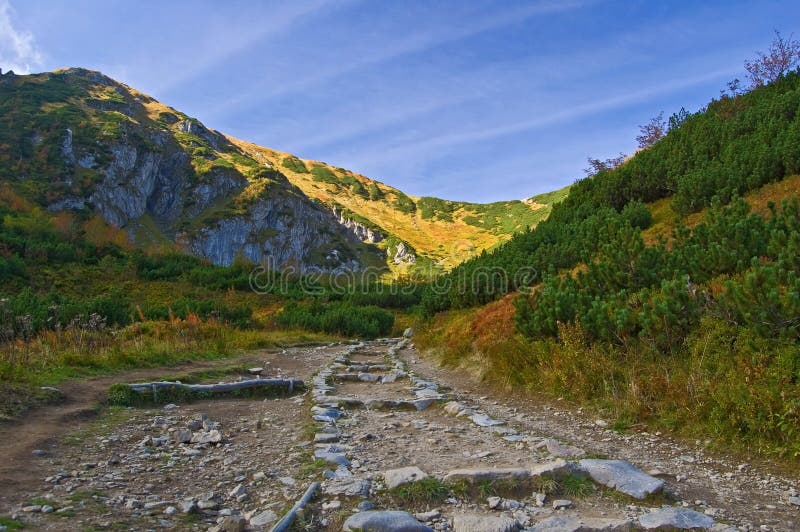 A Mountain Path stock image. Image of autumn, tatra, trip - 27737927