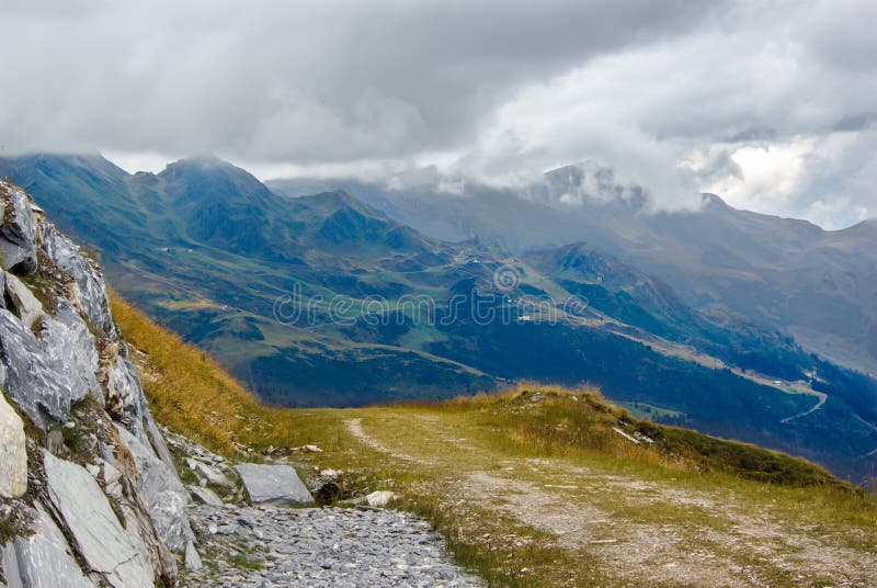Mountain path stock image. Image of mountainous, alps - 29678661