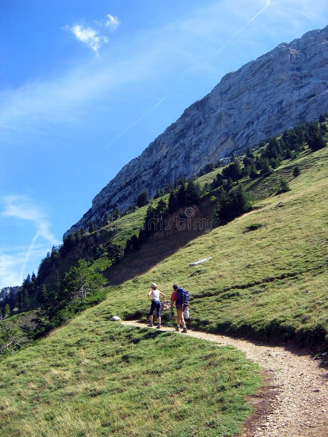 Mountain path stock image. Image of meadow, hiker, landscape - 312627