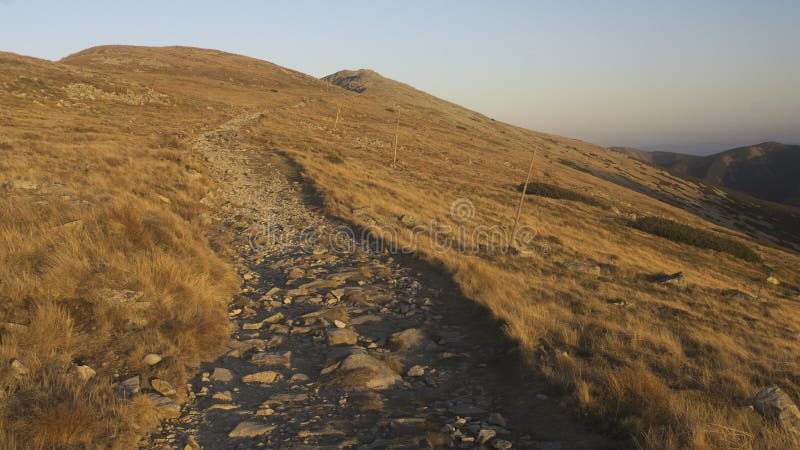 Mountain Path Along the Mountainside Stock Photo - Image of wadi, lined ...