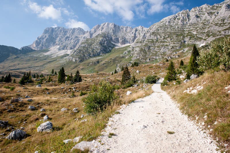Mountain Path in Julian Alps, Italy Stock Image - Image of path ...