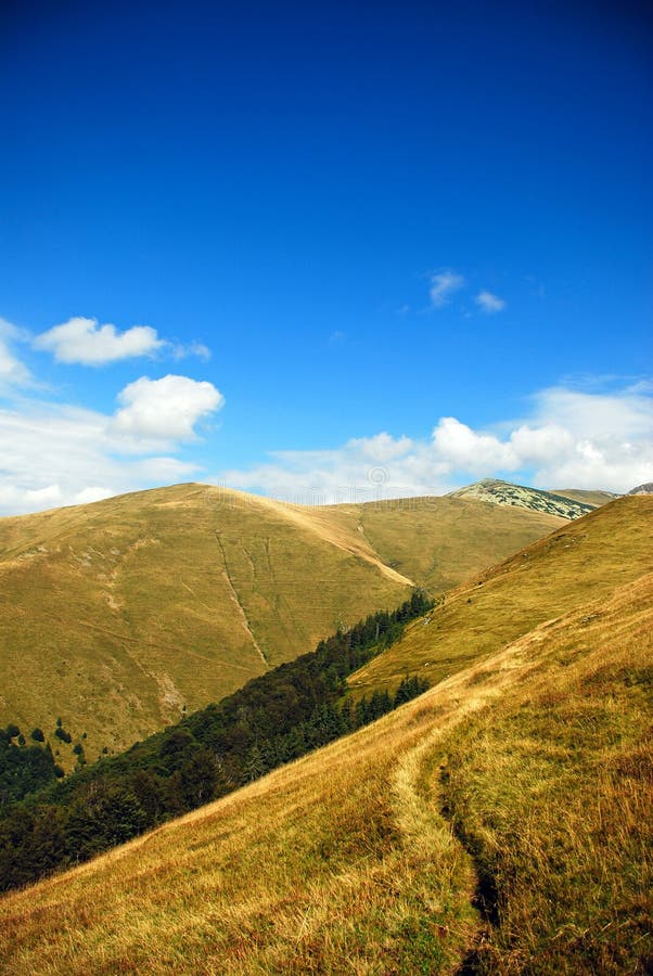 Mountain path landscape stock image. Image of tarcu, peak - 16053655