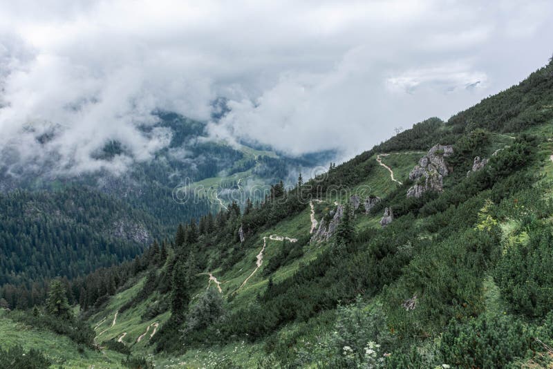 Mountain Path through Mount Jenner in Germany Stock Photo - Image of ...