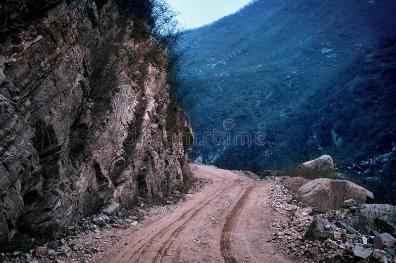 The mountain path stock image. Image of rock, nature - 53338817