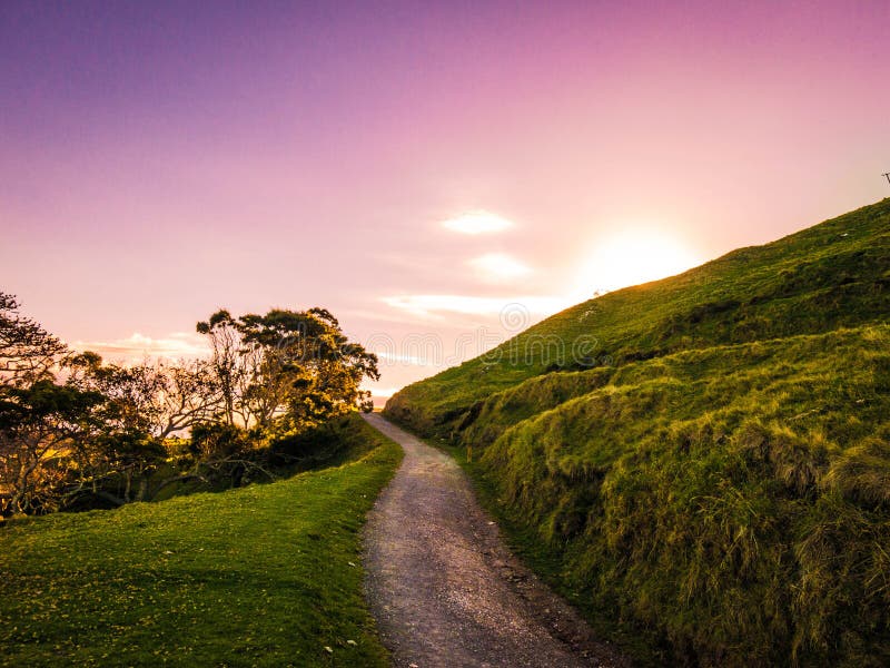 Mountain path walk stock image. Image of walk, sunrise - 31143747