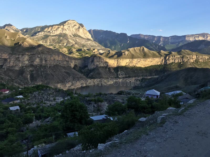 Mountain Peak Range Landscape. Green Mountain Range View. Stock Image ...