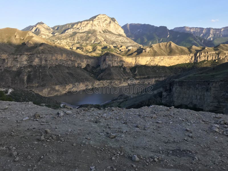 Mountain Peak Range Landscape. Green Mountain Range View. Stock Image ...