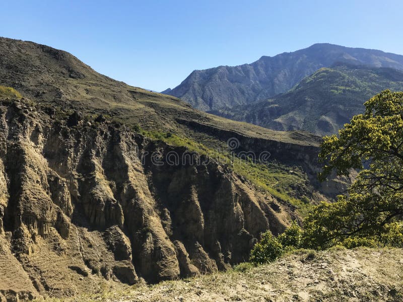 Mountain Peak Range Landscape. Green Mountain Range View. Stock Image ...