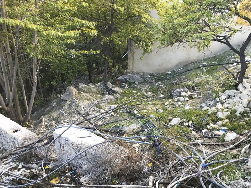 Mountain Peak Range Landscape. Green Mountain Range View. Stock Image ...