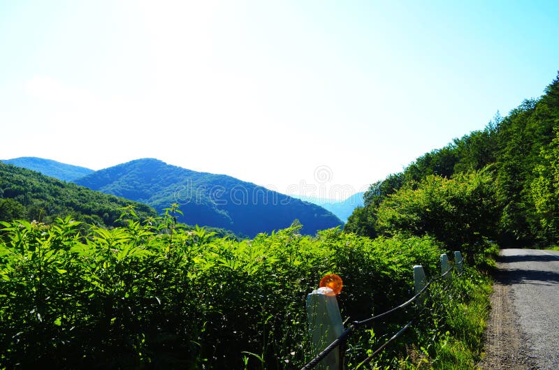 Mountain Peak Range Landscape. Green Mountain Range View Stock Photo ...