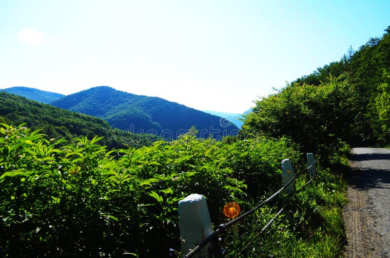 Mountain Peak Range Landscape. Green Mountain Range View Stock Image ...