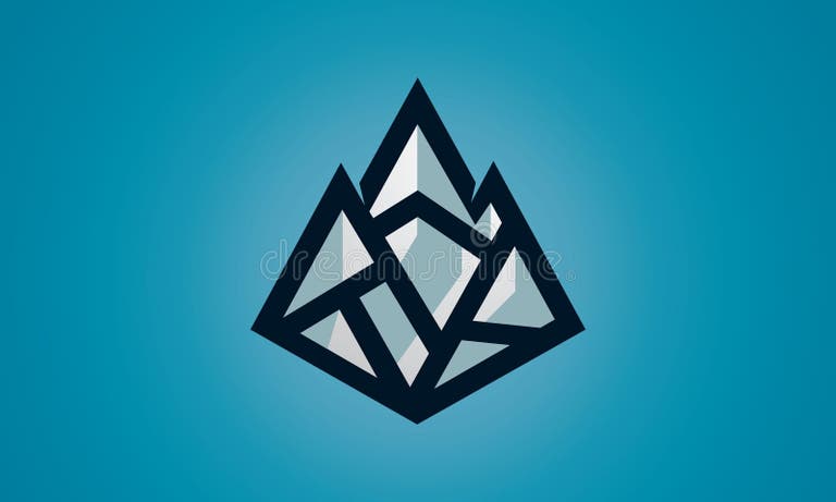 Stylized Mountain Peak Silhouette Vector Logo Stock Illustrations – 858 ...
