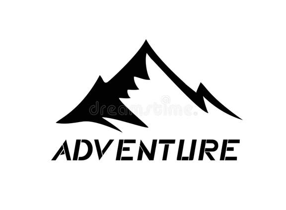 Mountain peak symbol stock vector. Illustration of adventure - 91039725
