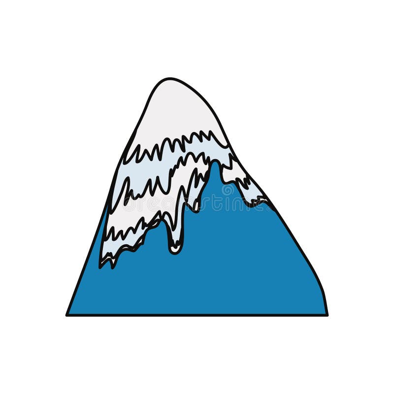 Mountain peak symbol stock vector. Illustration of success - 98274968