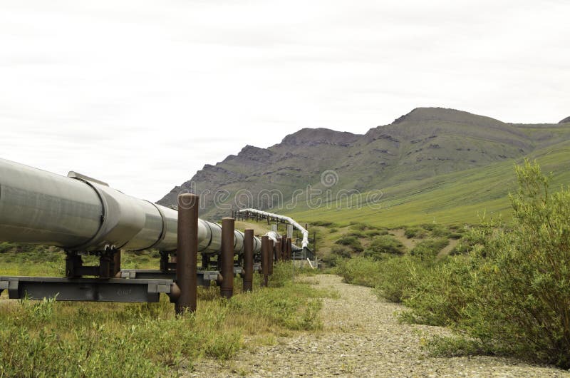 Mountain pipeline view stock image. Image of nature, green - 44552519