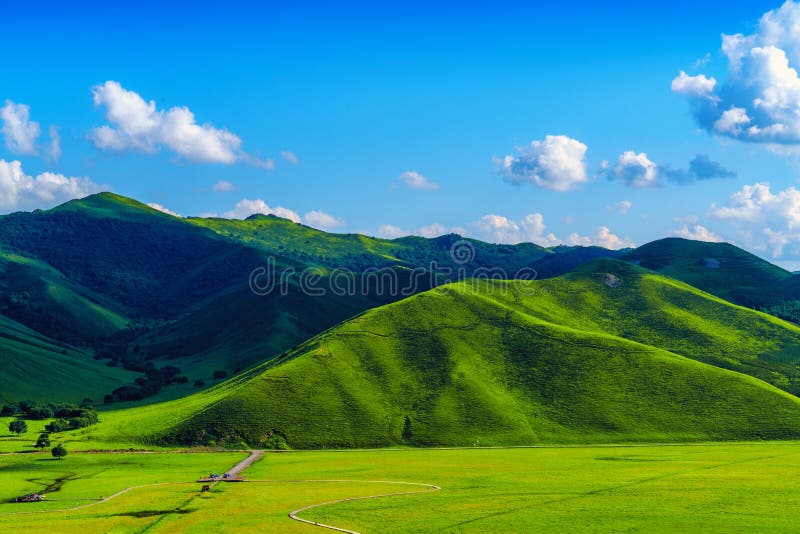 Mountain and Plain Landscape, Beauty Scenery Stock Photo - Image of ...